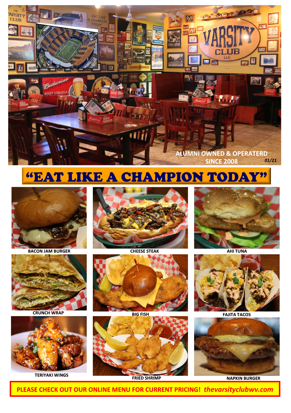 Varsity Club | Morgantown, WV